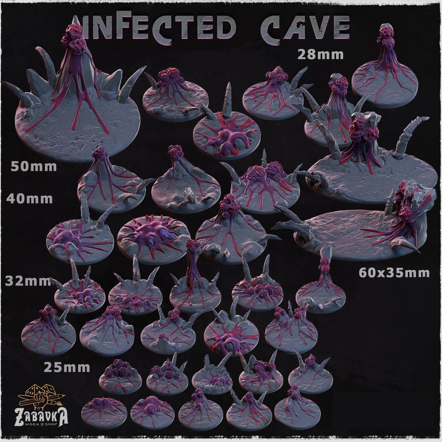 Infected Cave Bases – 3D and Geek